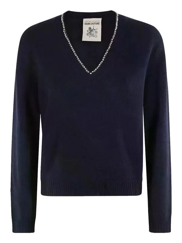 SEMICOUTURE Nahia Sweater - Blue