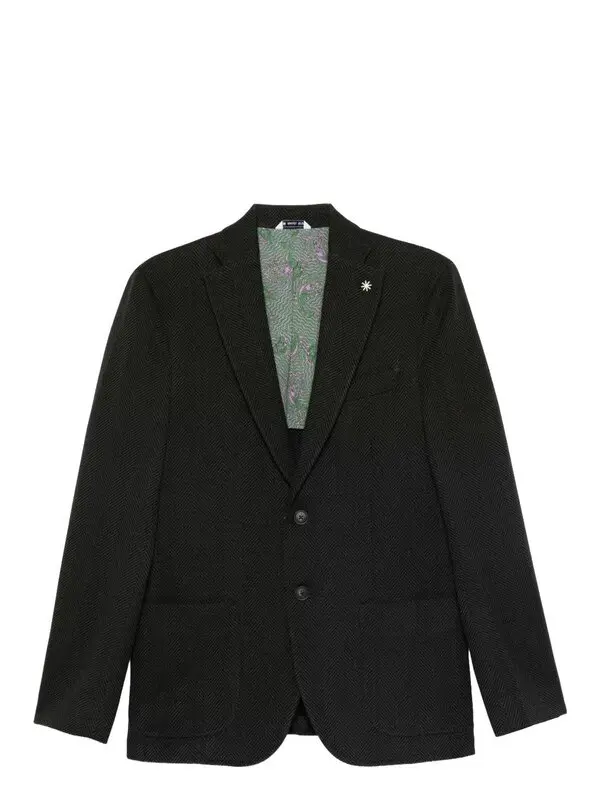 MANUEL RITZ Single-breasted Blazer - Green