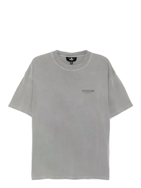 REPRESENT Logo-print T-shirt - Grey