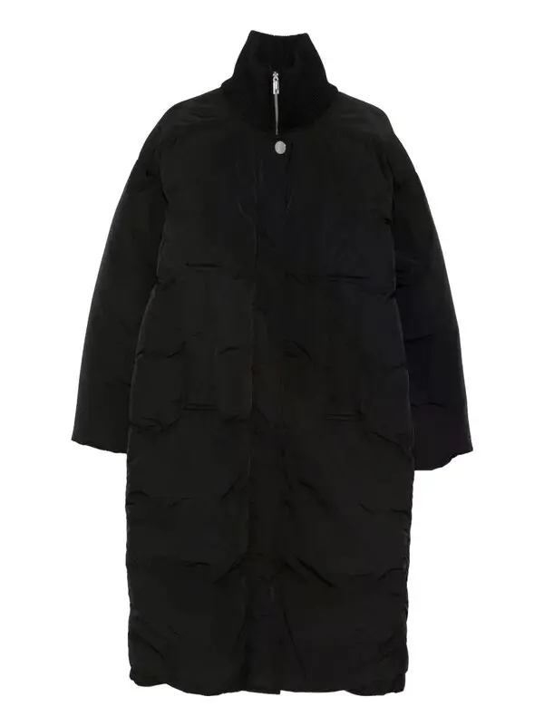 Sportmax Quilted Parka Coat - Black