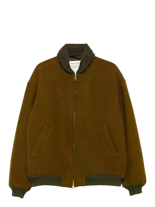 A KIND OF GUISE Bajar Zip-up Bomber Jacket - Green