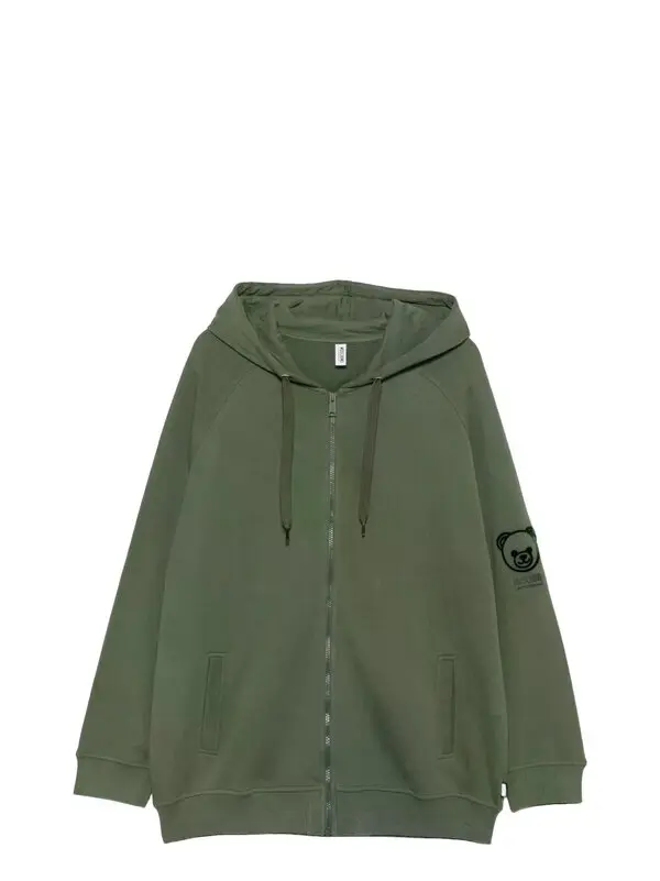 Moschino Cotton Zip Hoodie - Green