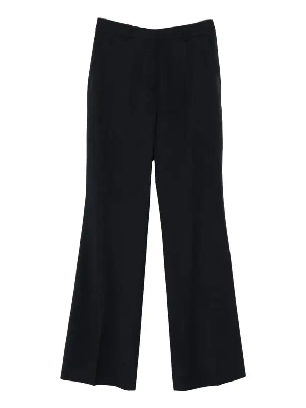 MANUEL RITZ Flared Wool Trousers - Blue