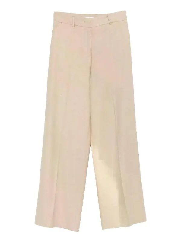 MANUEL RITZ Concealed-fastening Straight Trousers - Neutrals