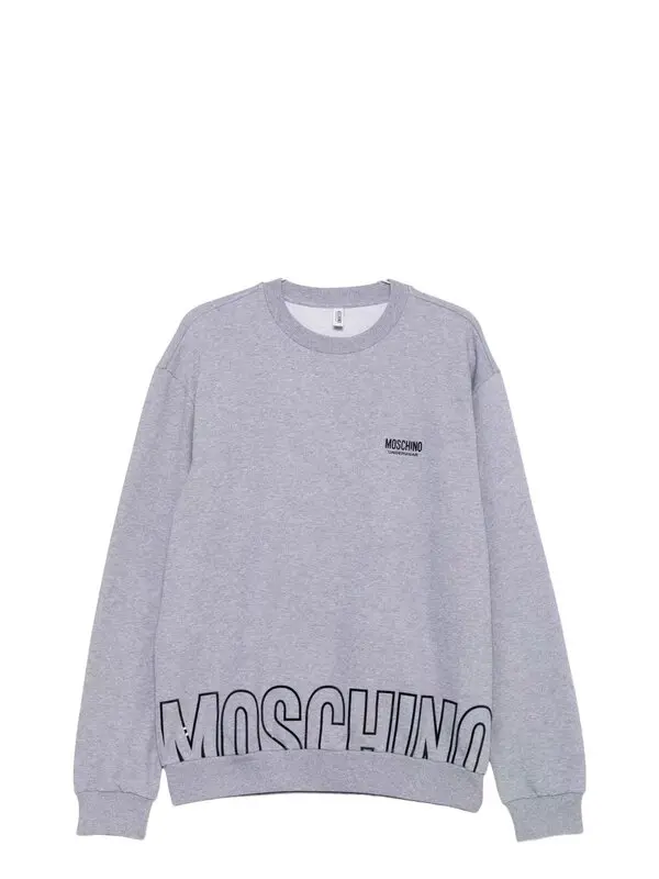 Moschino Logo-print Sweatshirt - Grey