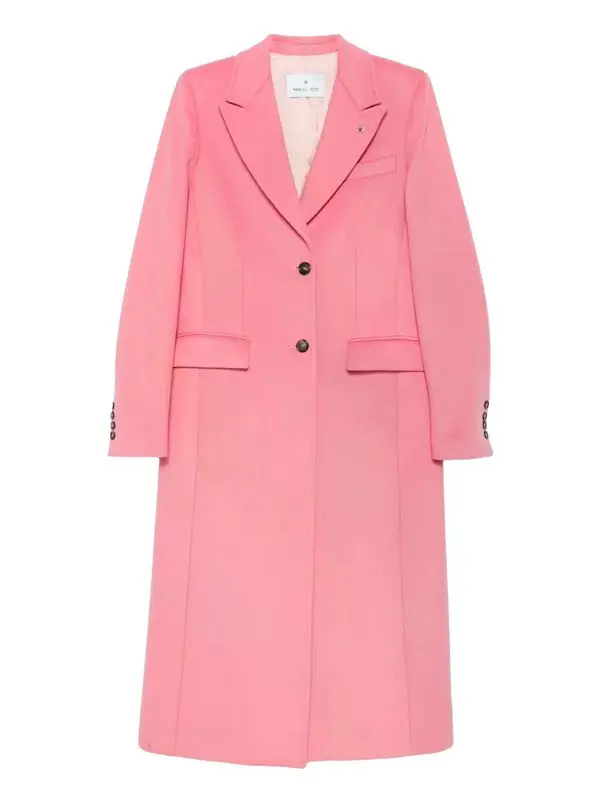 MANUEL RITZ Buttoned Wool-blend Coat - Pink