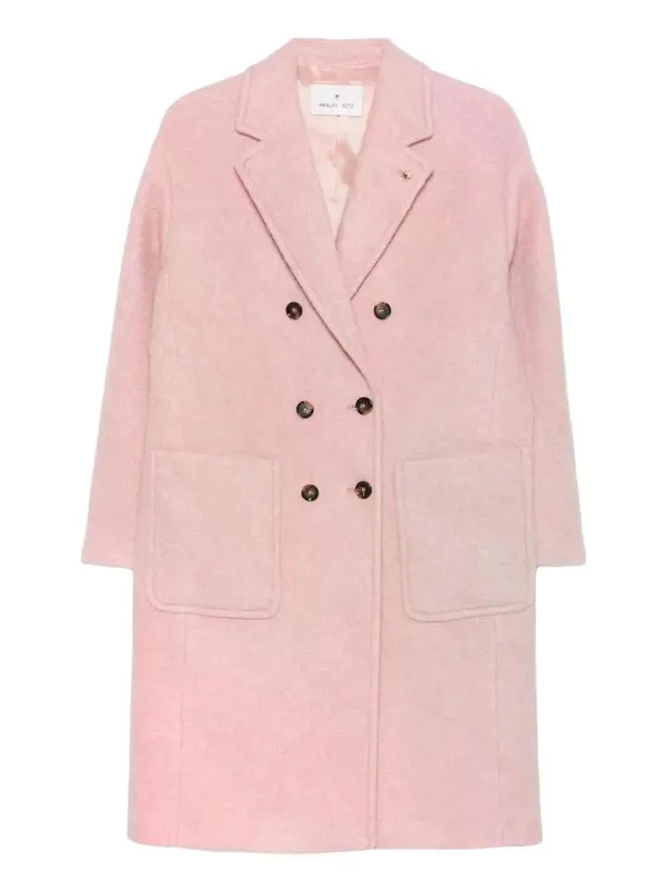 MANUEL RITZ Notched-lapel Double-breasted Coat - Pink