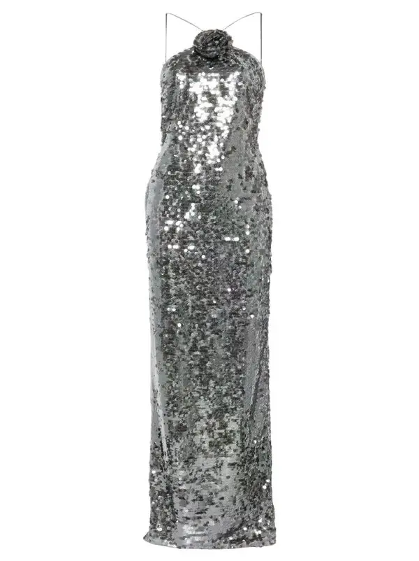 Magda Butrym Sequin-embellished Maxi Dress - Grey