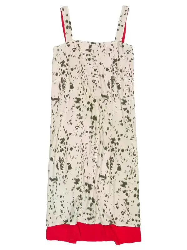 Bimba Y Lola Contrast Hem Dress - Neutrals