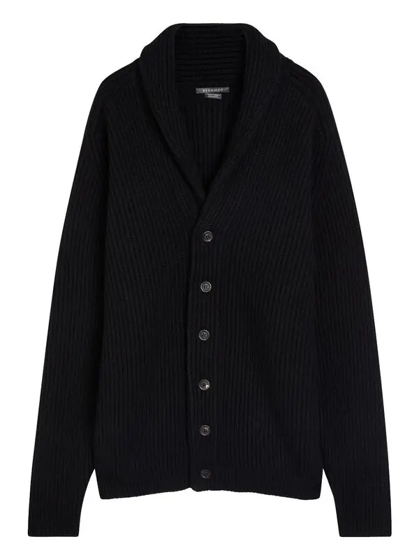 BEGG & CO. Yacht Cashmere Cardigan - Black