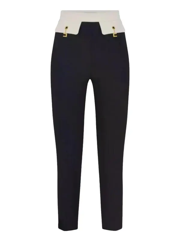 Elisabetta Franchi Panelled Ankle-length Trousers - Black