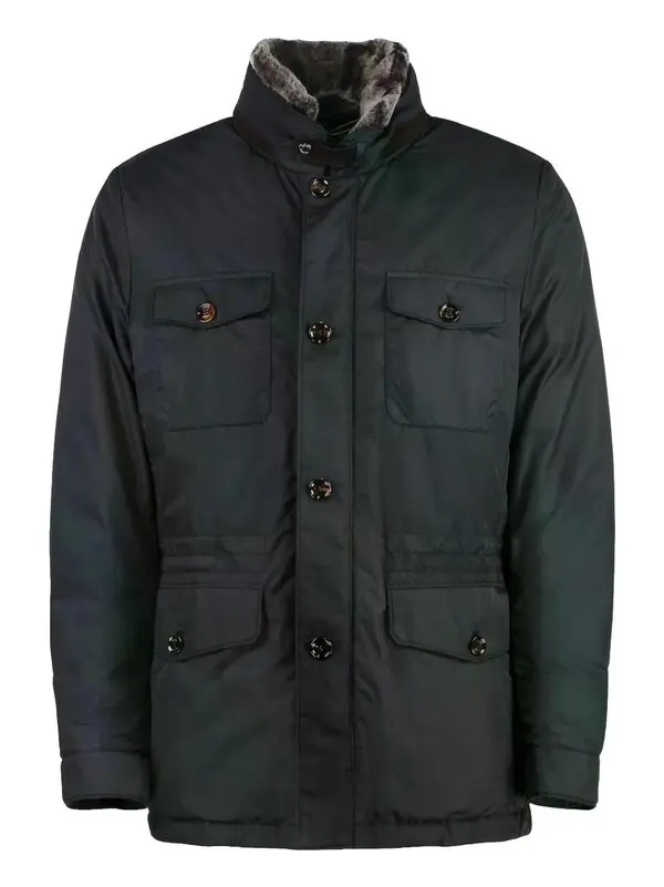 MOORER Goose-down Jacket - Blue