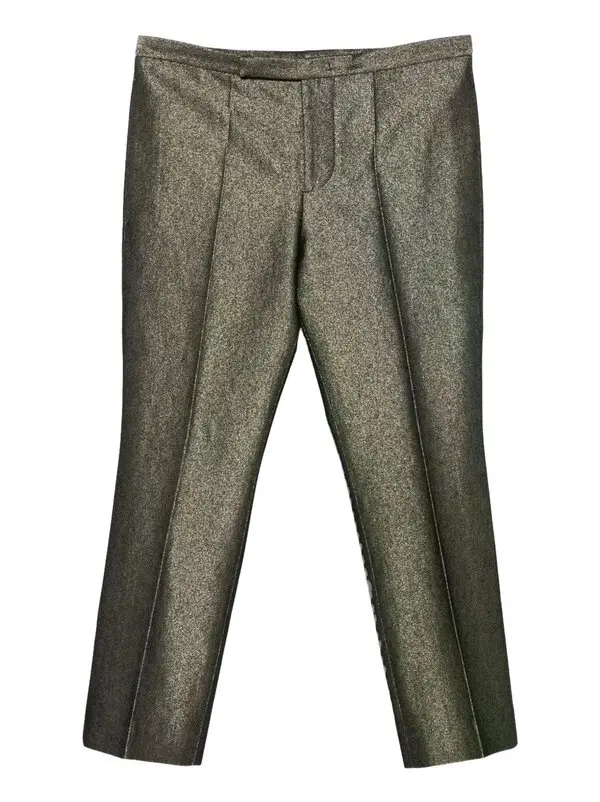 SAPIO Metallic Straight Trousers - Grey
