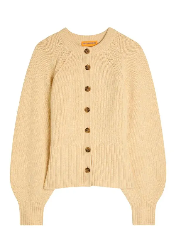 Guest In Residence Sculpted Cashmere Cardigan - Camel