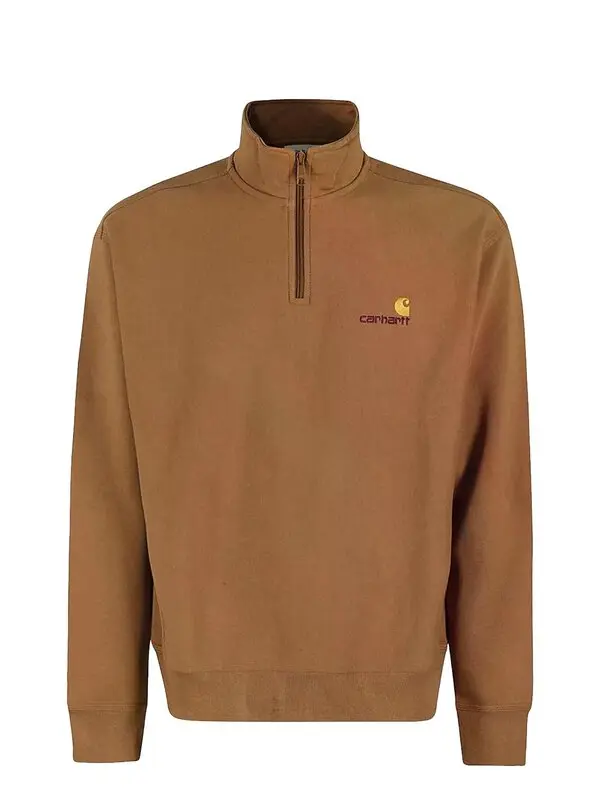 Carhartt Work In Progress Zip-up Sweatshirt - Brown