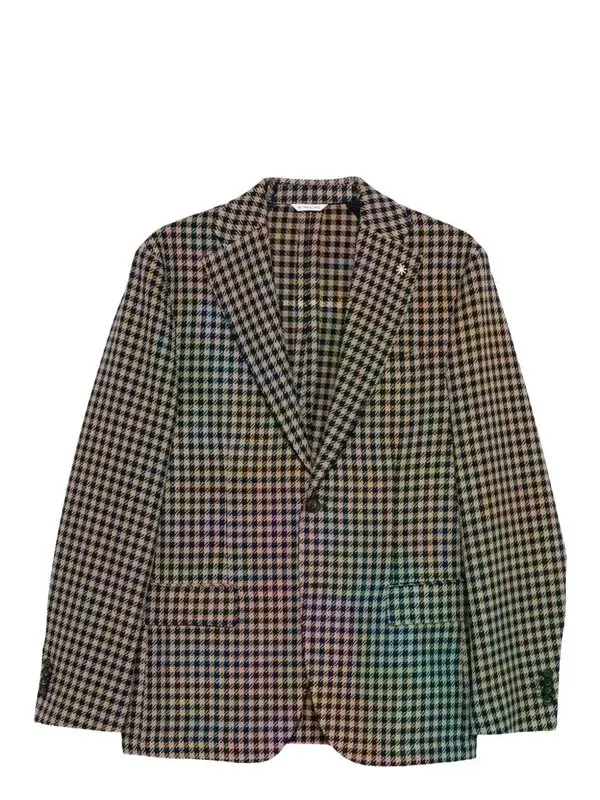 MANUEL RITZ Checked Blazer - Brown