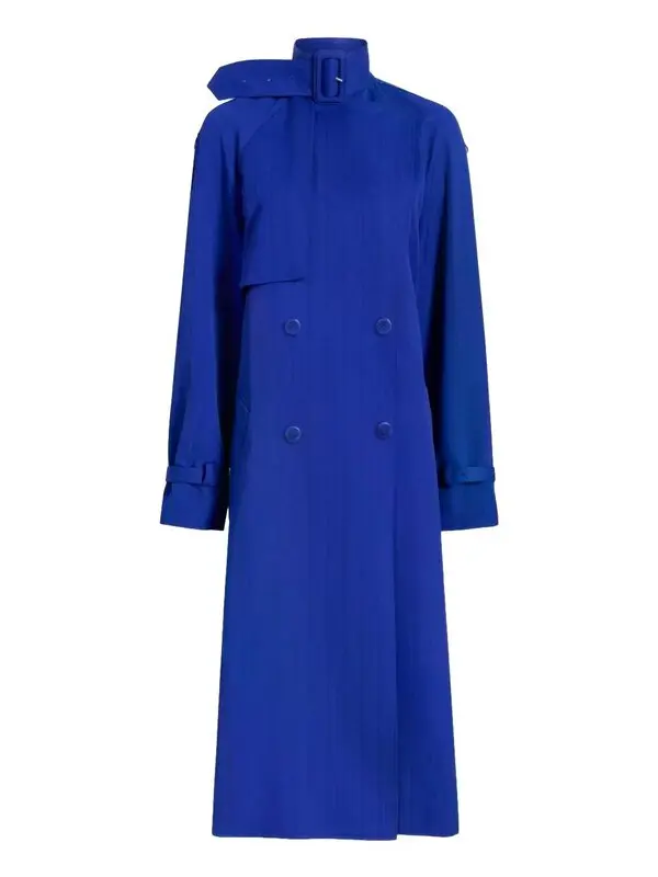 Proenza Schouler Sabina Belted Coat - Blue