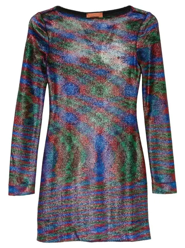 Missoni Abstract-pattern Mini Dress - Blue