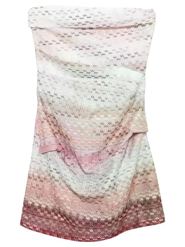 Missoni Ombré-effect Knitted Mini Dress - Pink
