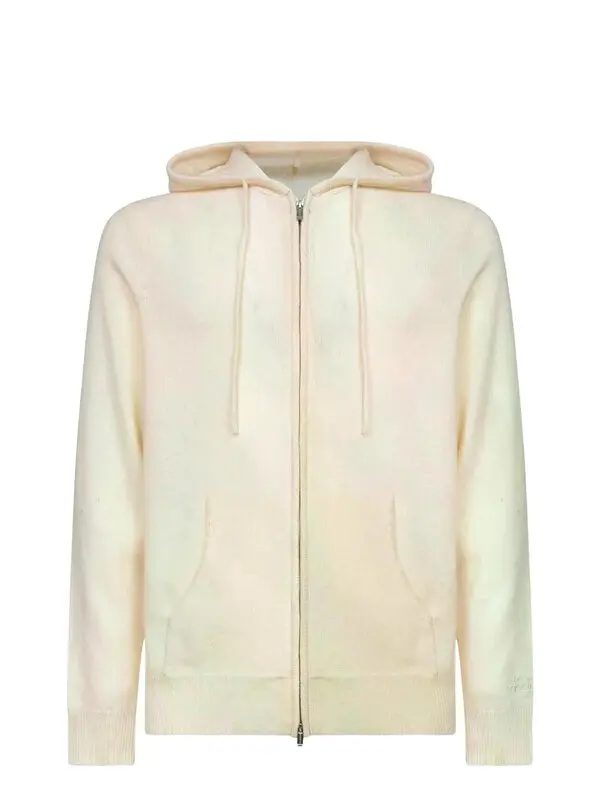 MC2 SAINT BARTH Drawstring Kangaroo-pocket Zip Hoodie - Neutrals