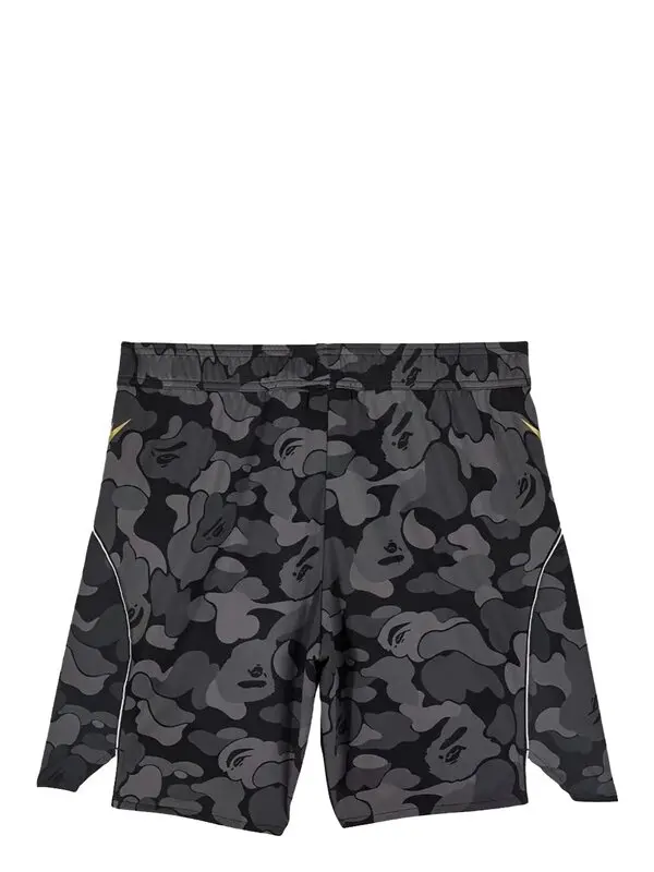 Adidas Bape Fb Camo-pattern Track Shorts - Black