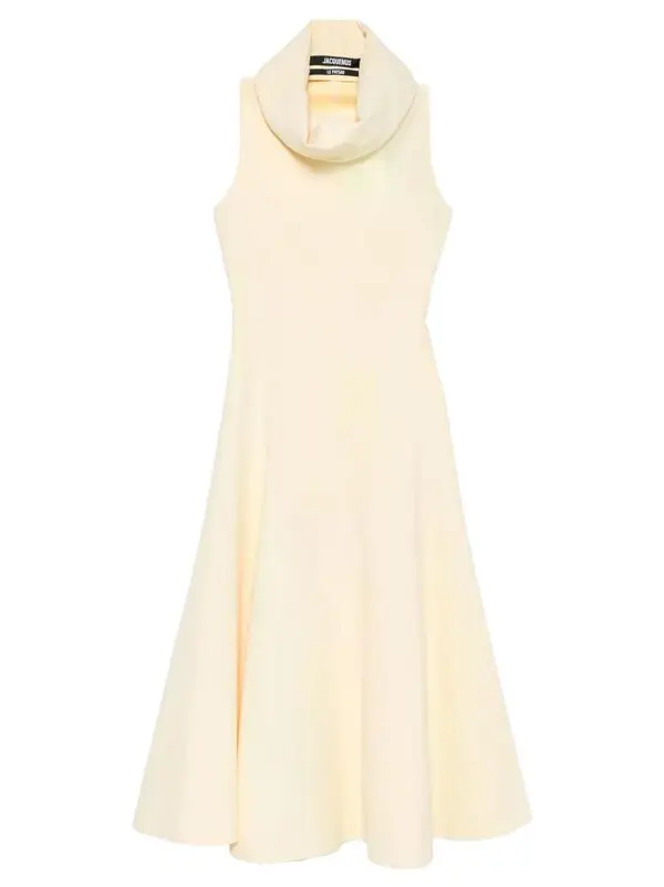 Jacquemus Sleeveless Cowl-neck Dress - Yellow