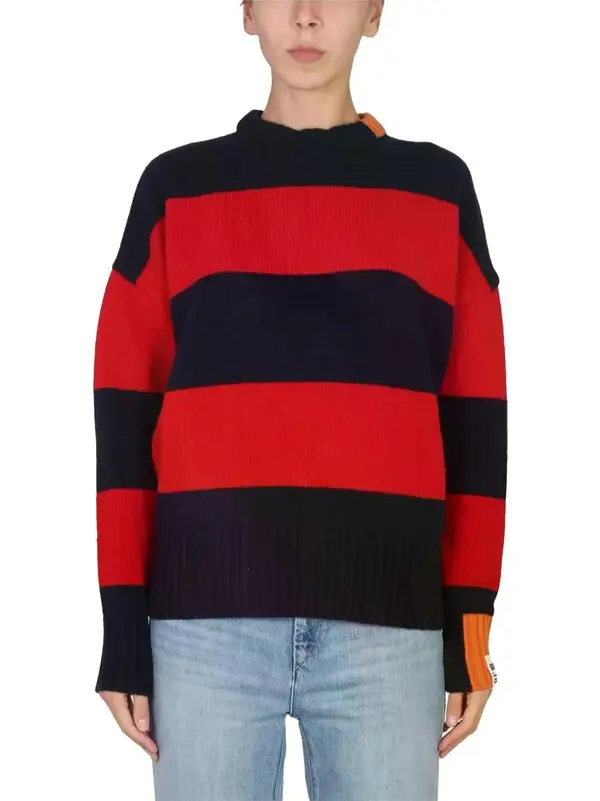 RIGHT FOR Striped Jumper - Blue