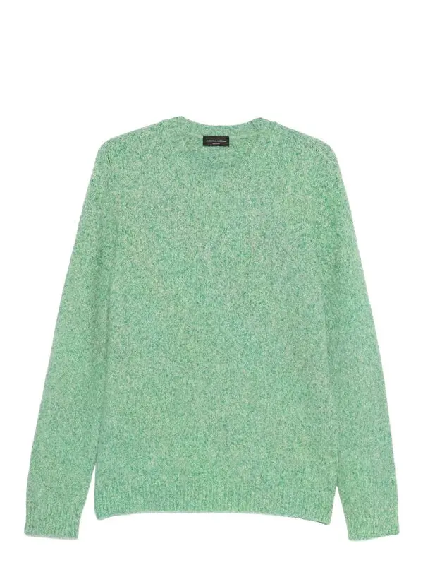 ROBERTO COLLINA Crew-neck Sweater - Green