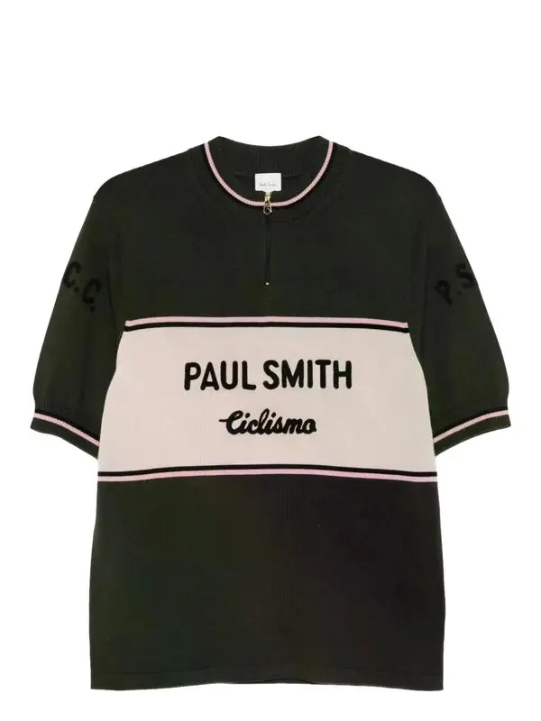 Paul Smith Striped Half-zip Sweater - Green