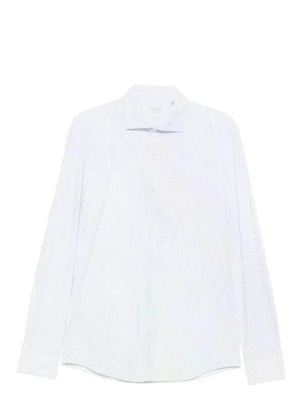 ALLEY DOCKS 963 Micro-print Shirt - White