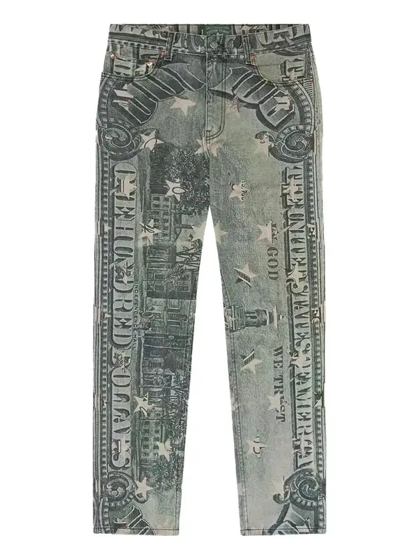 DENIM TEARS C.r.e.a.m Printed Jeans - Blue