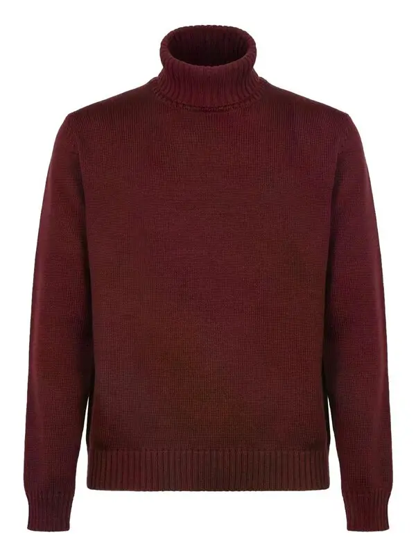 SLOWEAR Roll-neck Knitwear - Red