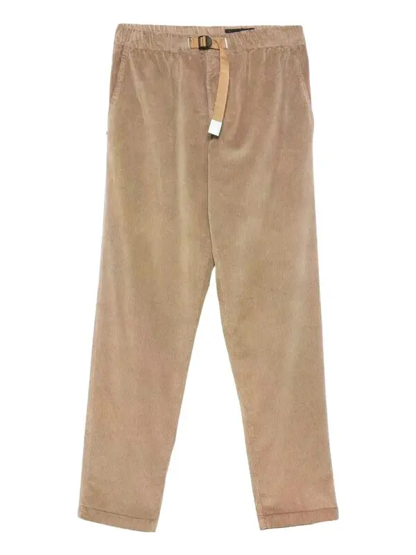 WHITE SAND Corduroy Belted Pants - Neutrals