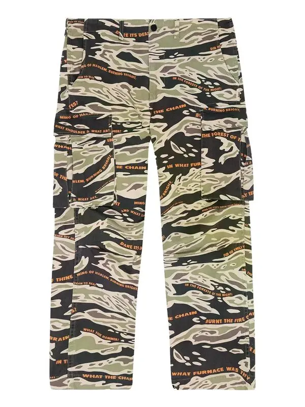 DENIM TEARS Camo Cargo Pants - Green