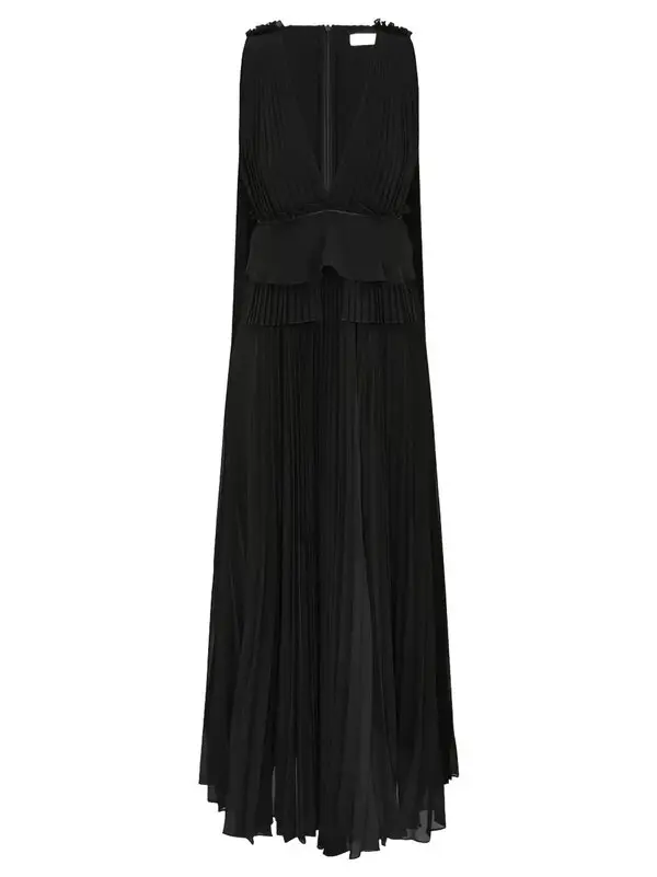 Zimmermann Memento Pleated Gown - Black