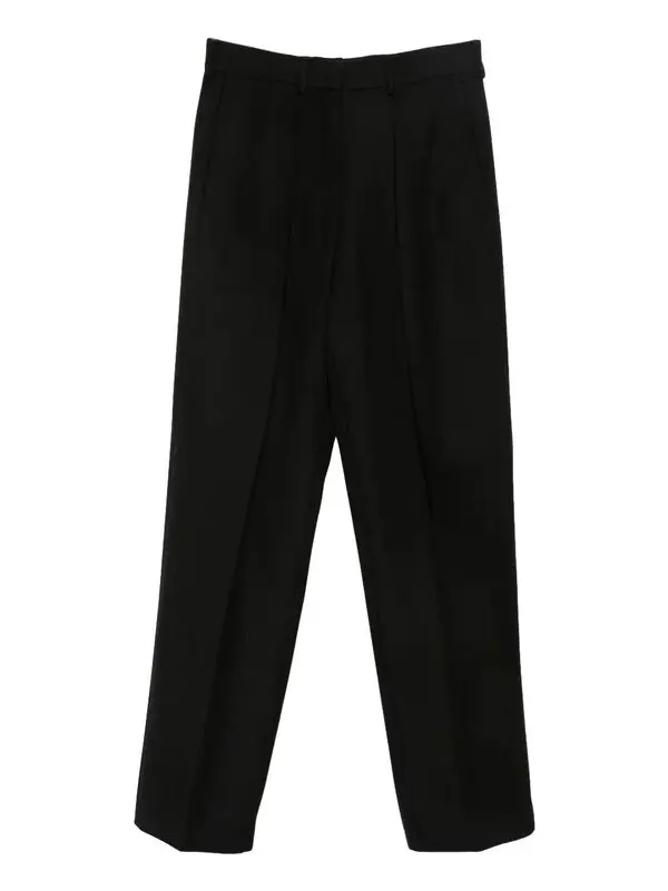 TOM FORD Pleated Wide-leg Trousers - Black