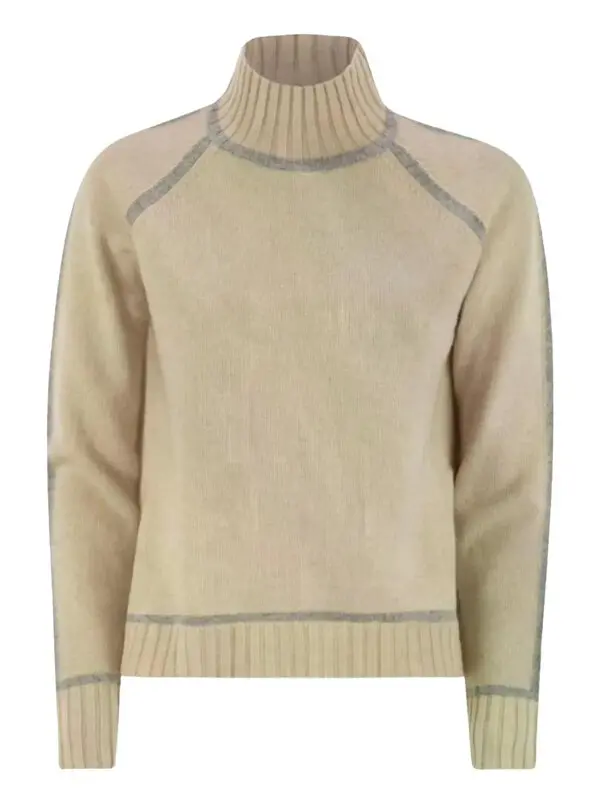 Max Mara Turtleneck Raglan-sleeve Sweater - Neutrals