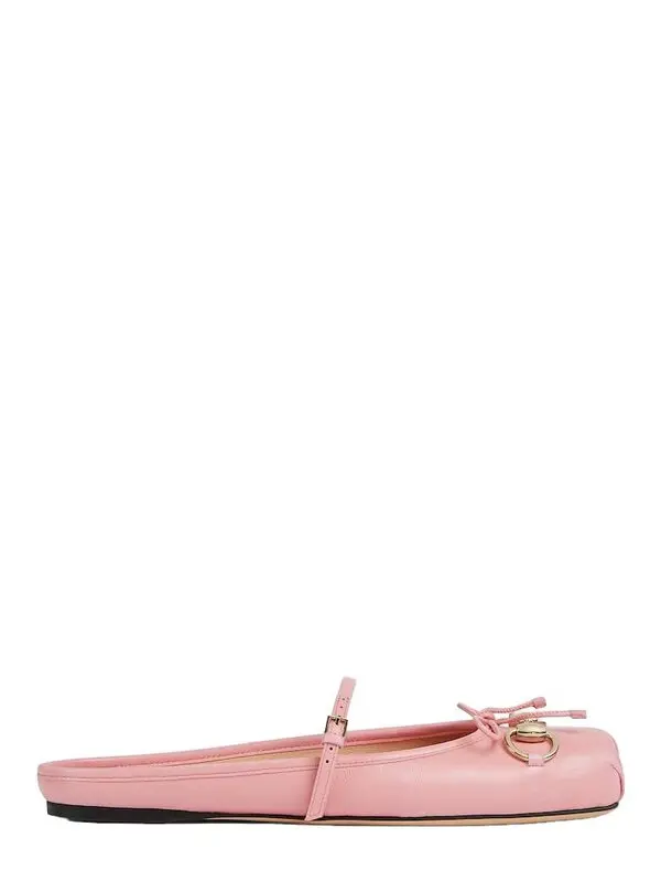 Gucci Horsebit Ballet Flat Mule - Pink