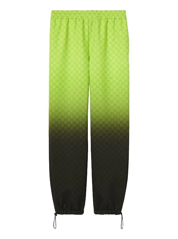 Gucci Printed Light Neoprene Sportswear Pant - Green