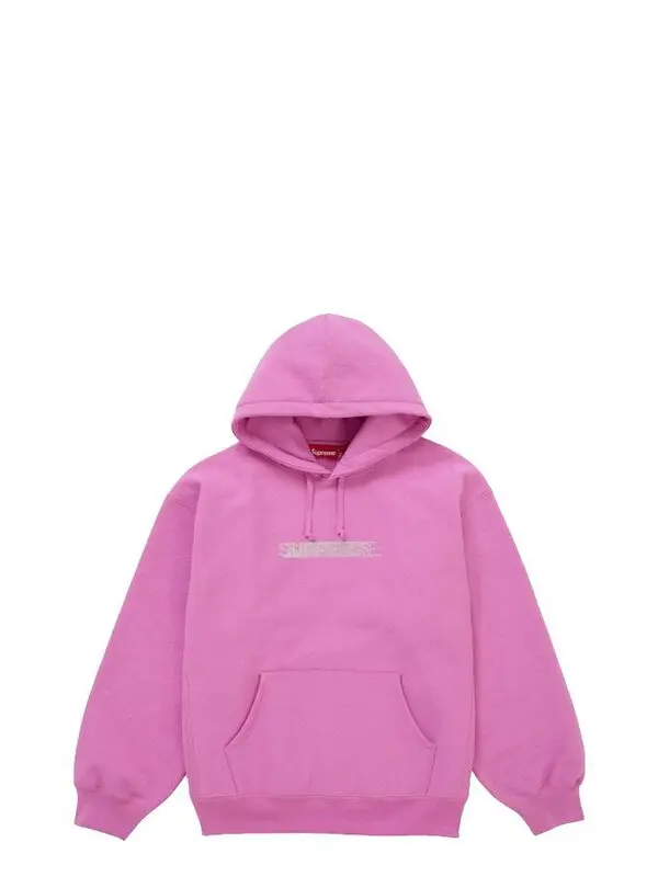 Supreme Swarovski Motion Logo Hooded Sweatshirt - Pink