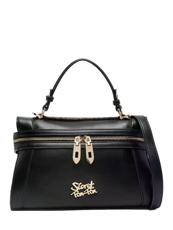SECRET PON-PON Small Ines Tote Bag - Black