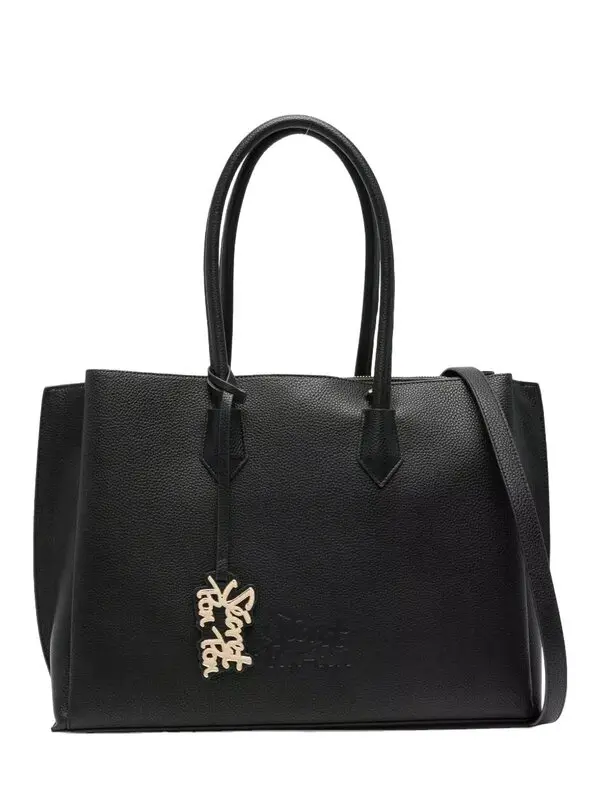 SECRET PON-PON Leather Shoulder Bag - Black