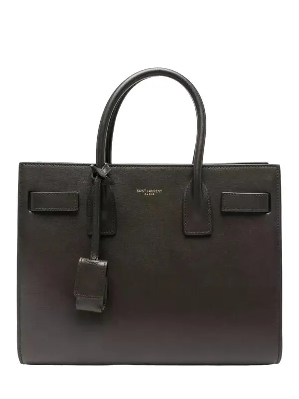 Saint Laurent Sac De Jour Tote Bag In Smooth Leather - Grey