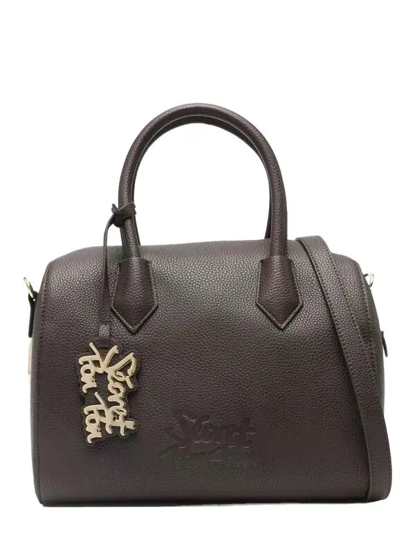 SECRET PON-PON Logo-charm Tote Bag - Brown