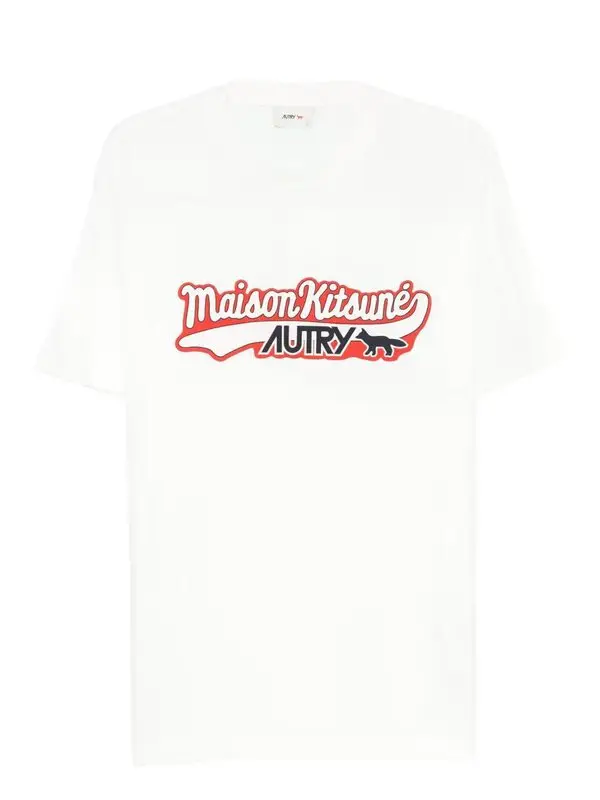 Maison Kitsuné Logo-print T-shirt - White