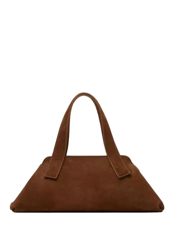 Marsèll Suede Trapezoidal Tote Bag - Brown