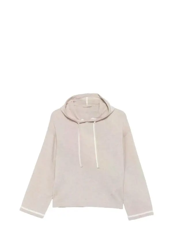 PUROTATTO Silk-blend Hoodie - Neutrals