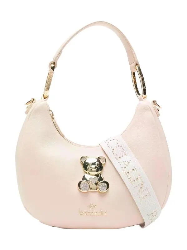 BRACCIALINI Teddy-appliqué Shoulder Bag - Neutrals
