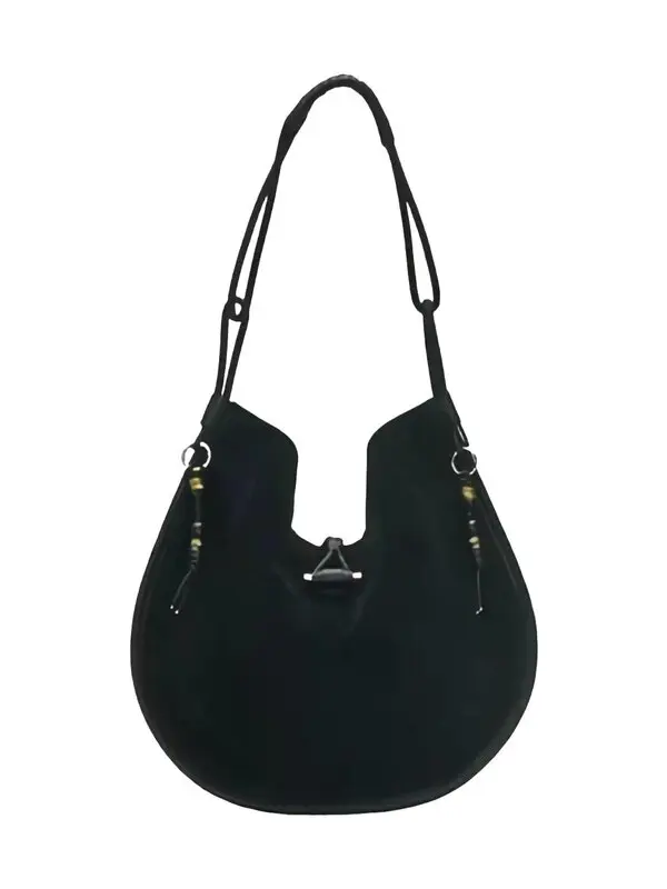 Isabel Marant Oskan Soft Suede Shoulder Bag - Black
