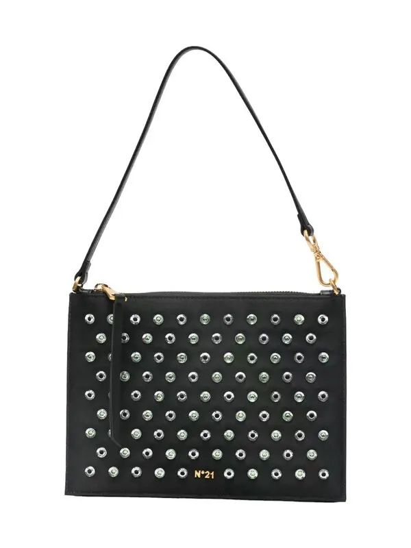 N°21 Stud-embellished Shoulder Bag - Black